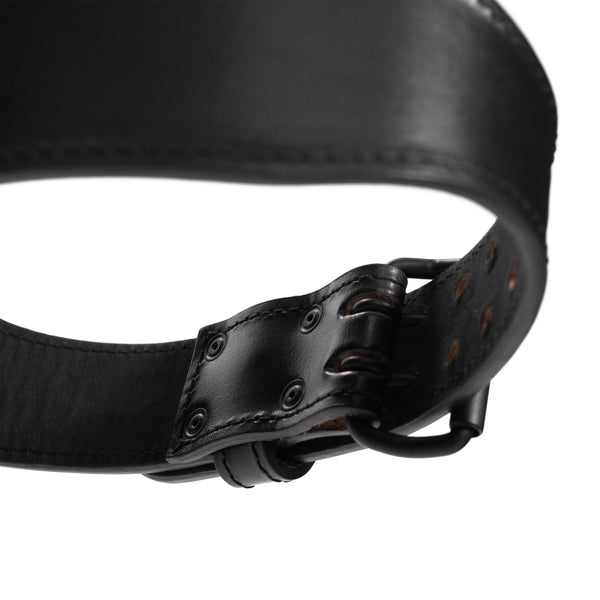Premium 7mm Old School Leather Belt - Black - Rise Canada