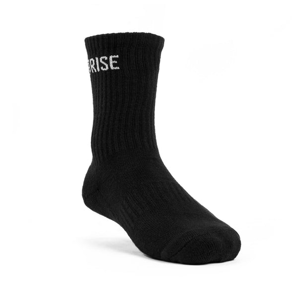 Rise Crew Socks – Black - Rise Canada